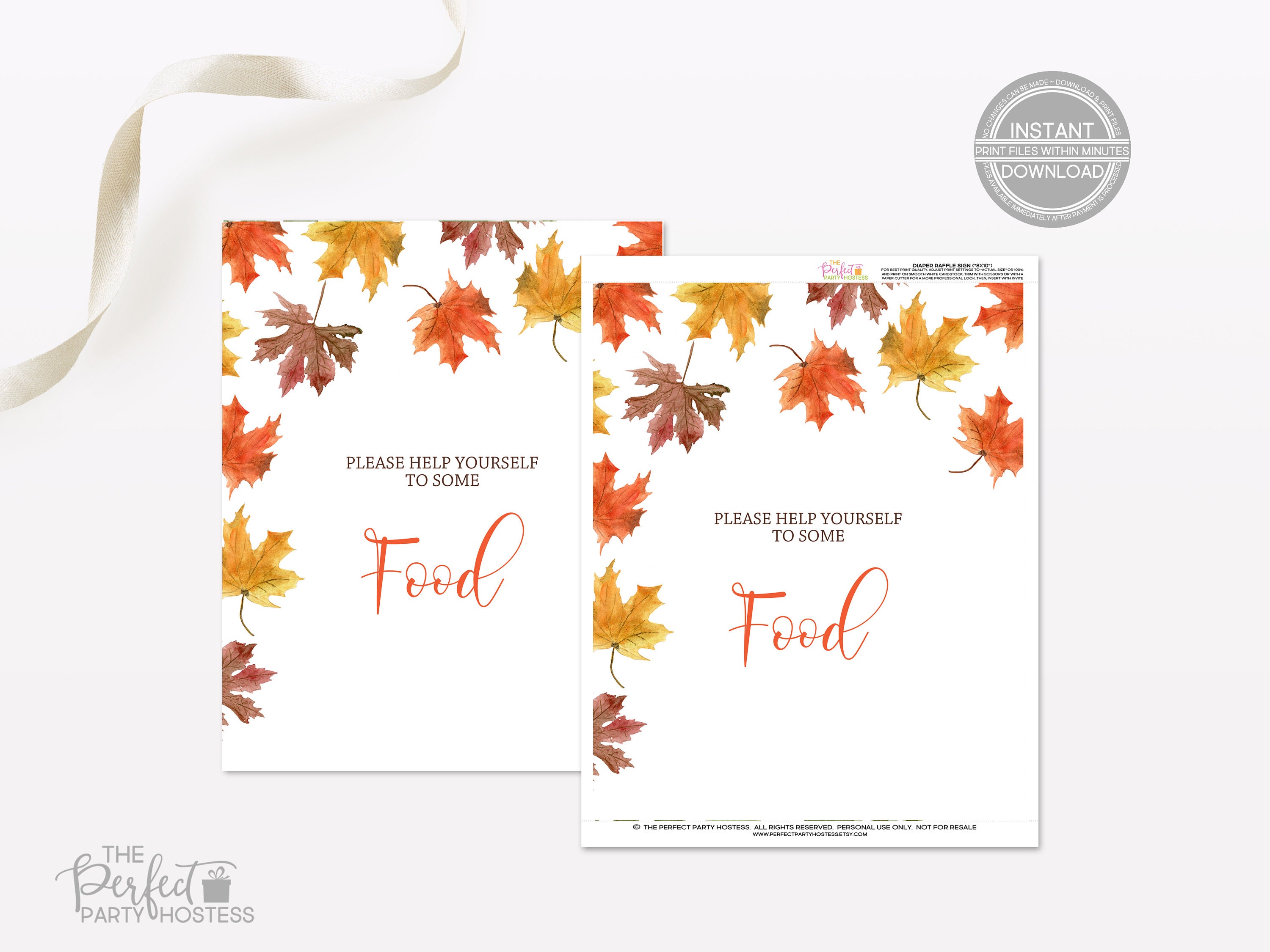 Food Sign, Food Sign, Printable Food Sign, Food Table, Baby Shower ...