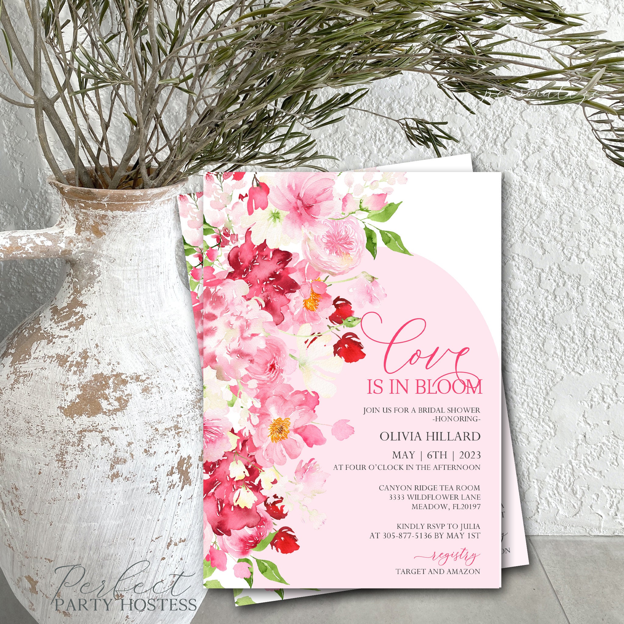 8X10 Love is in Bloom Sign Printable, Love is in Bloom Bridal Shower ...