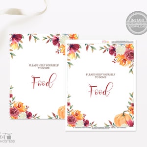 Food Sign Food Sign Printable Food Sign Food Table Baby - Etsy