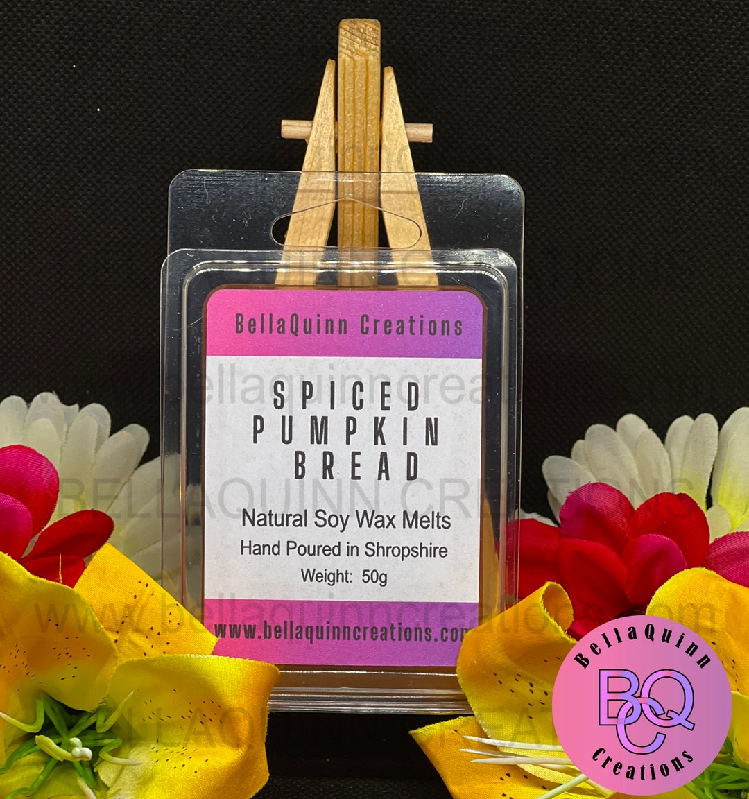 Spiced Pumpkin Bread Soy Wax Clamshell, Scented Candle, Home Fragrance ...