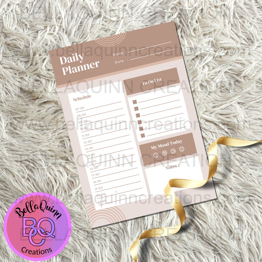Daily Tear off Planner Pad, A4 Planner Sheets, Stationary, Schedule, to ...