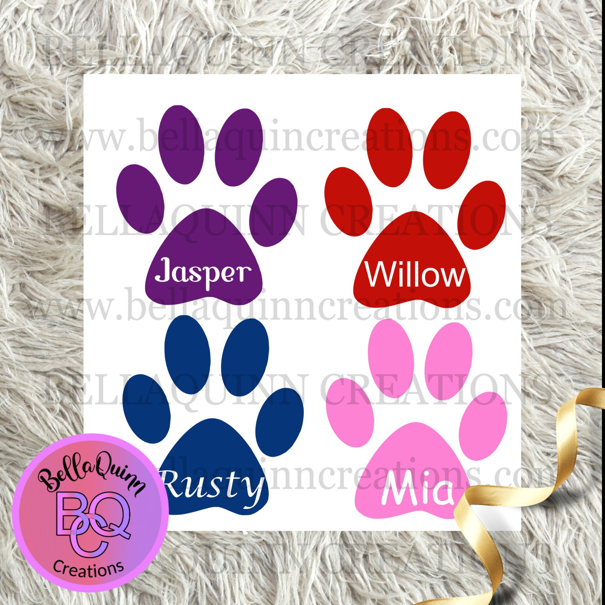 Paw Print Vinyl Decal Vinyl Decal Decal Animal Vinyl Decal - Etsy