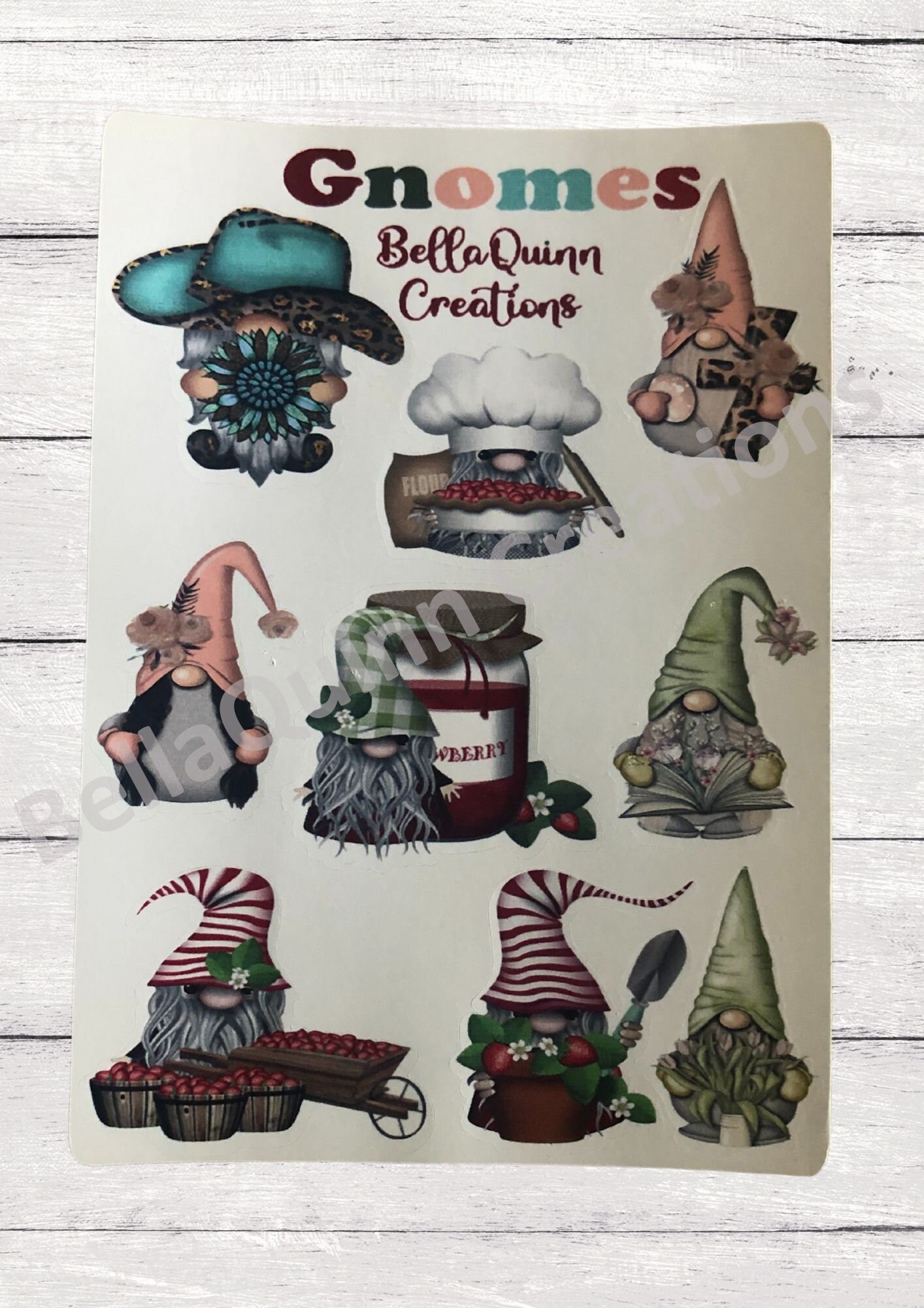Gnomes Sticker Sheet Planner Stickers Journal Stickers | Etsy