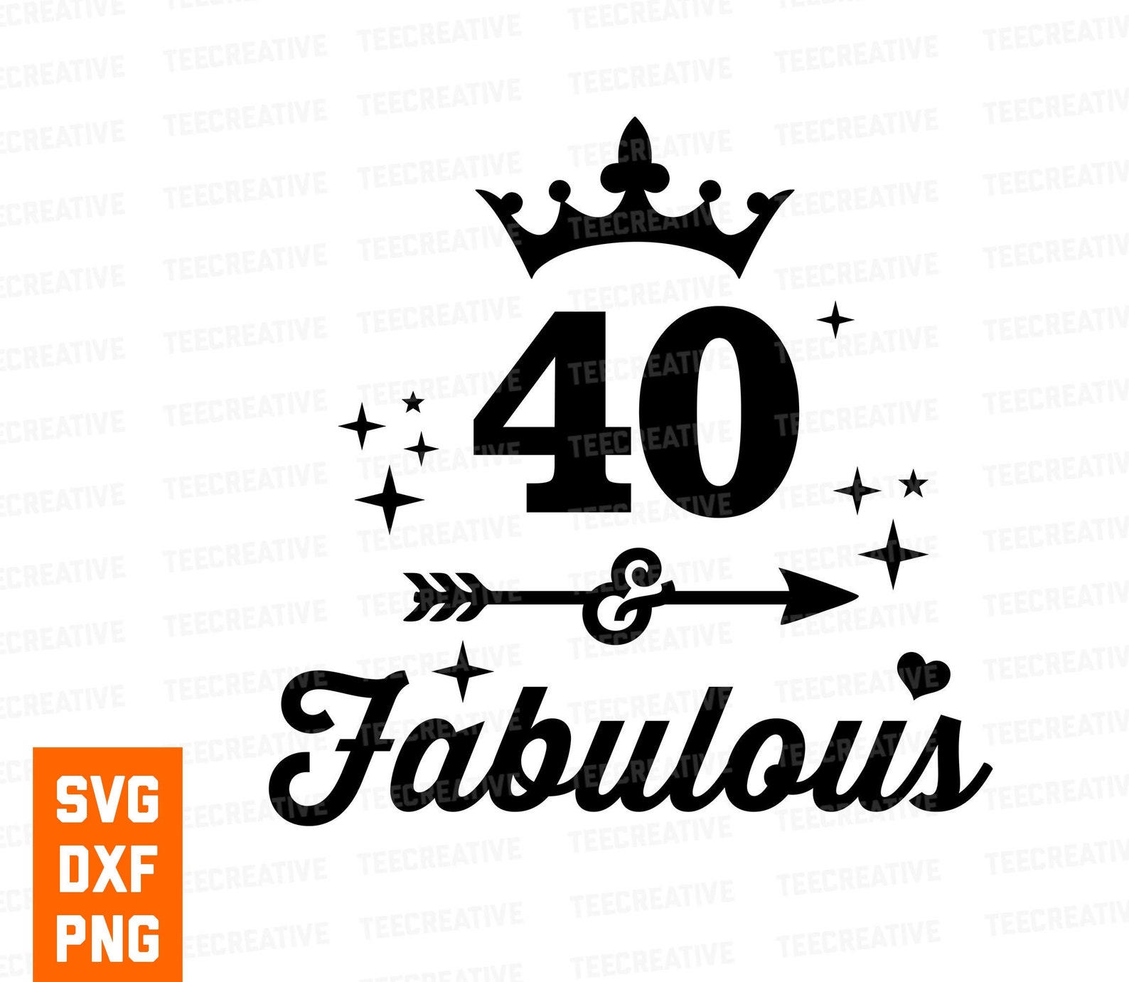 40 And Fabulous Svg 40th Birthday Svg 40th Birthday Ts Etsy
