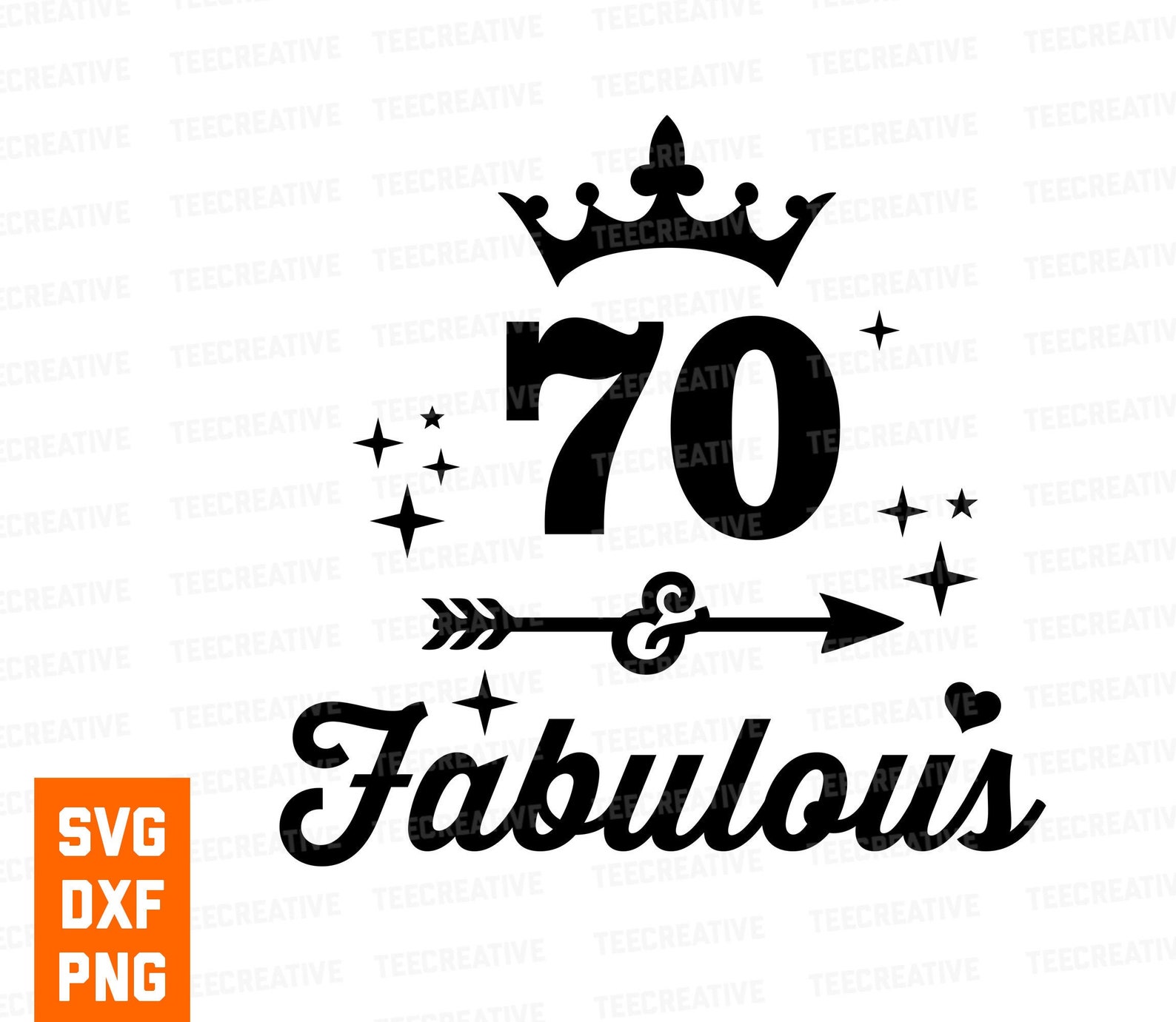 70 and Fabulous SVG 70th Birthday svg 70th Birthday Gifts | Etsy