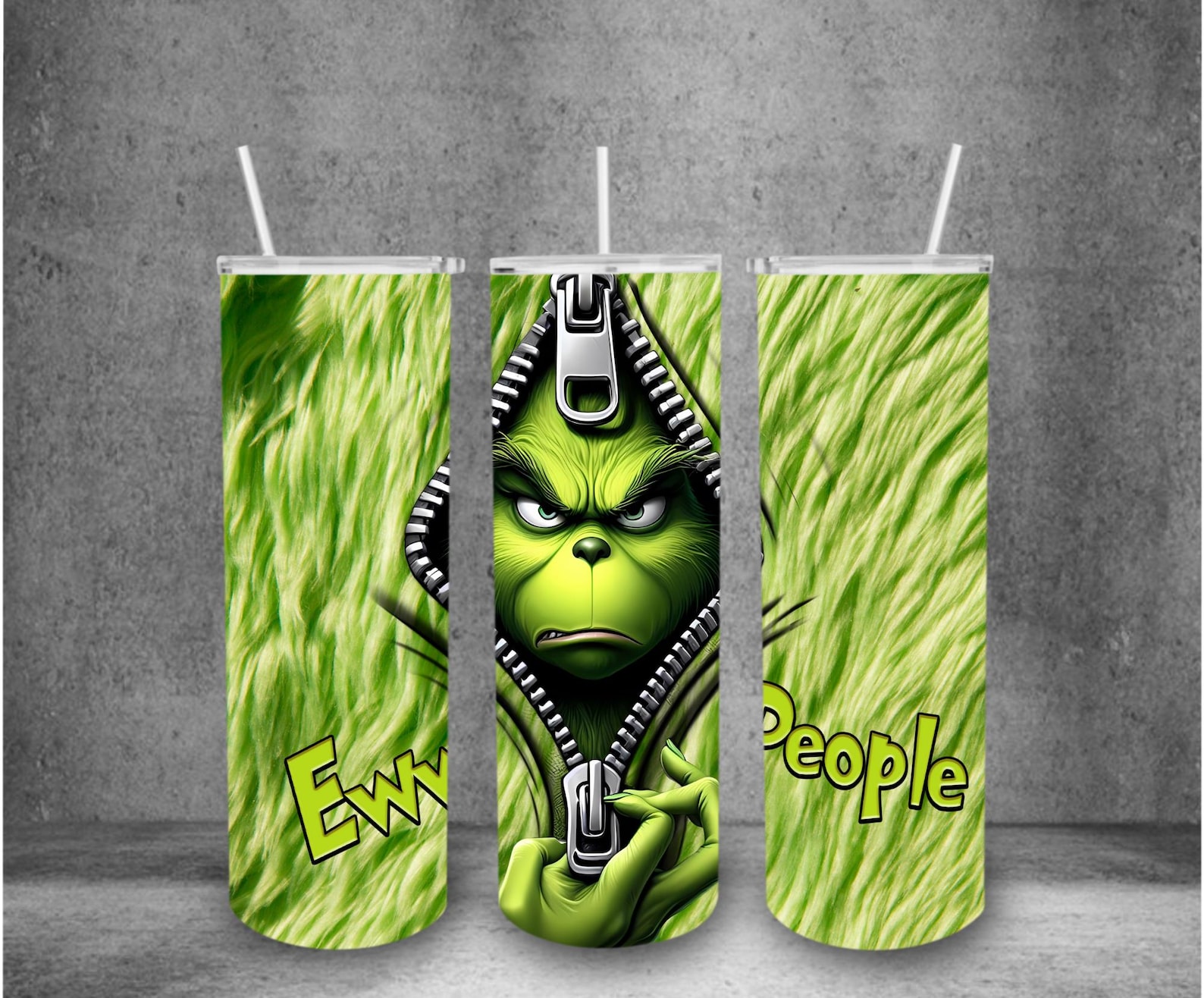 Grinch Digital PNG, Sublimation Wrap, 20oz Tumbler Wrap, Digital ...