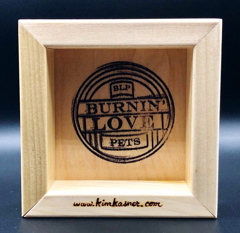 6x6 Inch Example Piece for Wood-burned Pet Portrait Custom | Etsy