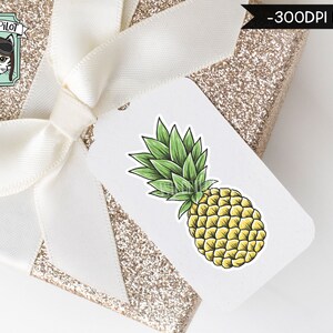 PRINTABLE Tropical Sticker Files PNG, Tropical Flower Illustrations ...