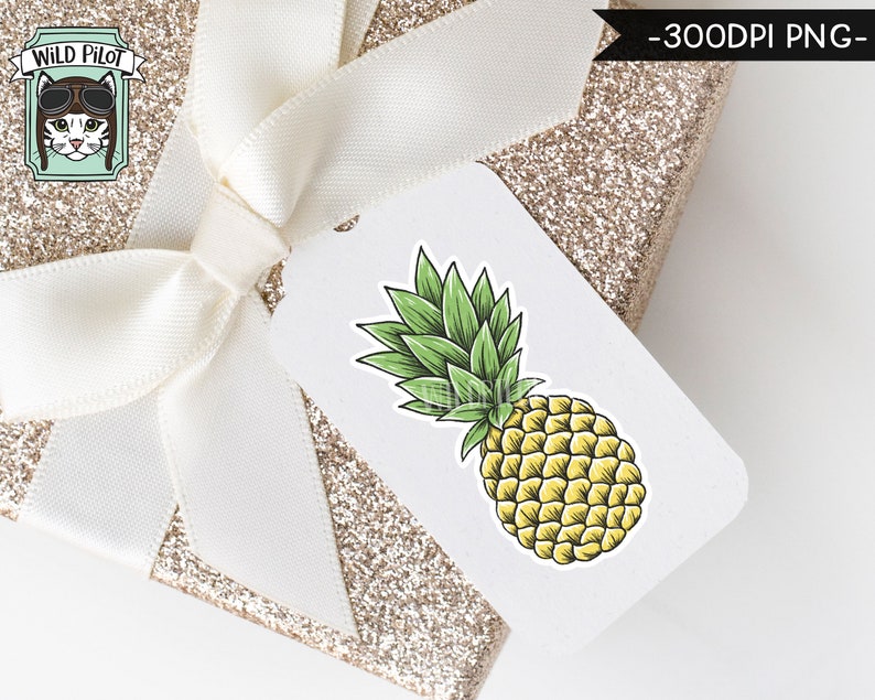 PRINTABLE Tropical Sticker Files PNG, Tropical Flower Illustrations ...