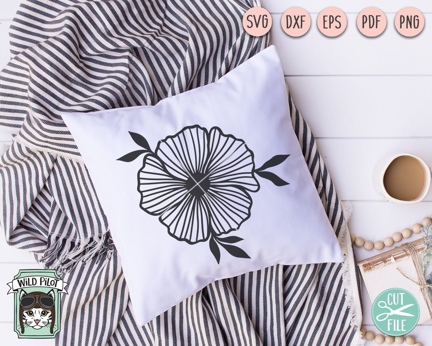 Flower SVG Flowers SVG file Flowers cut file Floral cut | Etsy