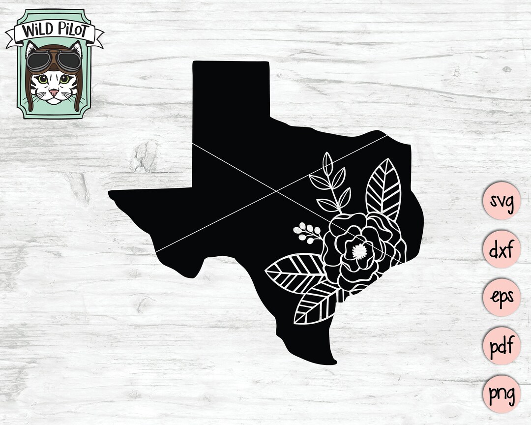 Texas Svg File, Texas Cut File, Texas Silhouette Svg, Texas Clipart ...