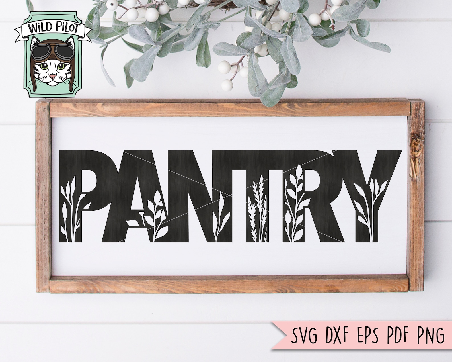 Pantry Sign SVG File Home Sign SVG File Farmhouse Sign Cut - Etsy