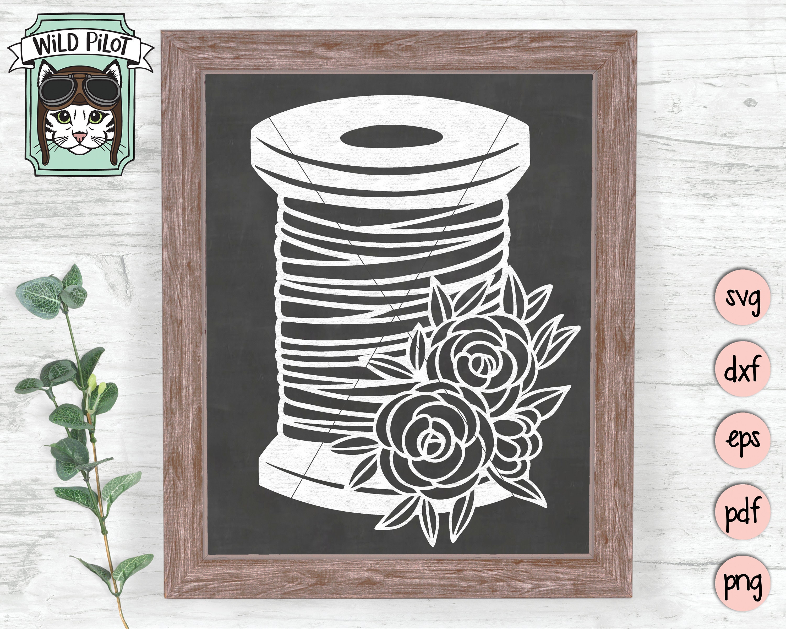 Sewing SVG File Spool of Thread Svg File Sewing Cut File - Etsy