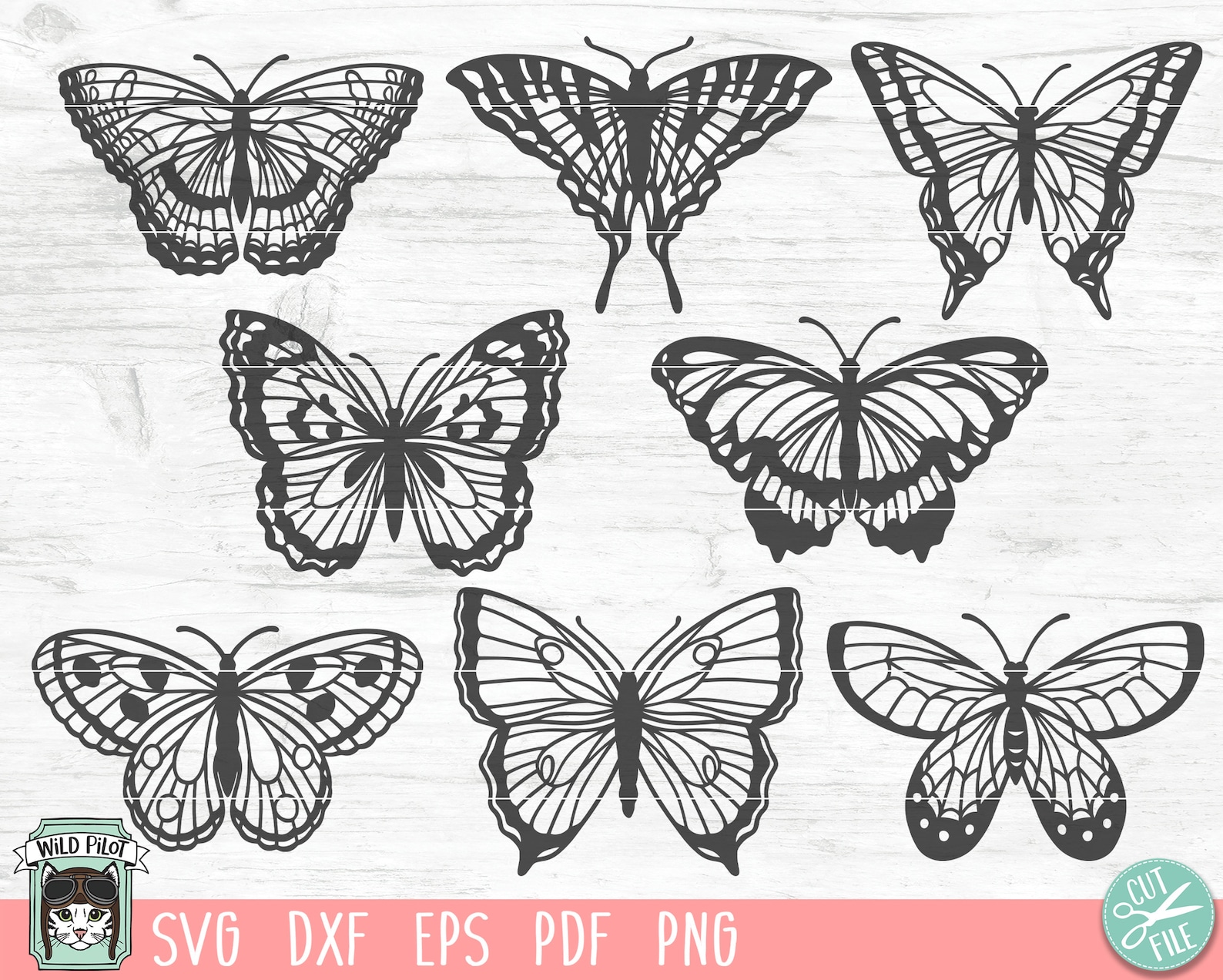 Butterflies SVG File Butterfly Bundle SVG Butterfly Cut - Etsy