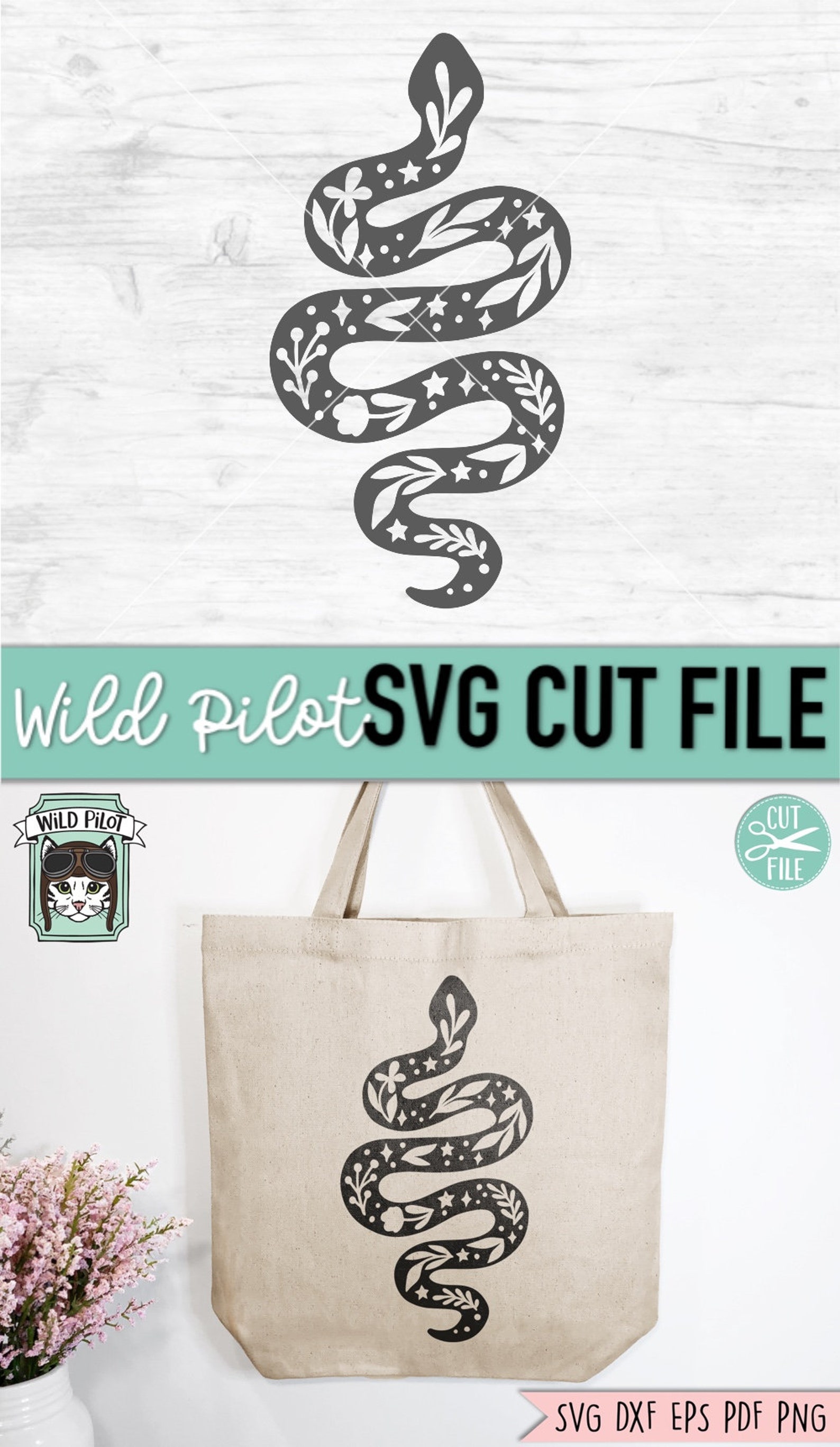 Snake SVG File Reptile SVG Snake PNG Snake Clipart - Etsy