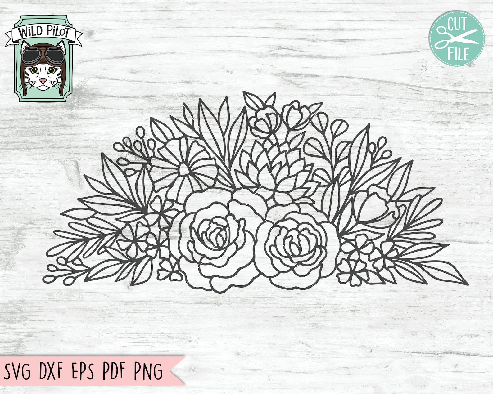 Flower Round Border SVG Flower Border Svg Flower Svg File - Etsy