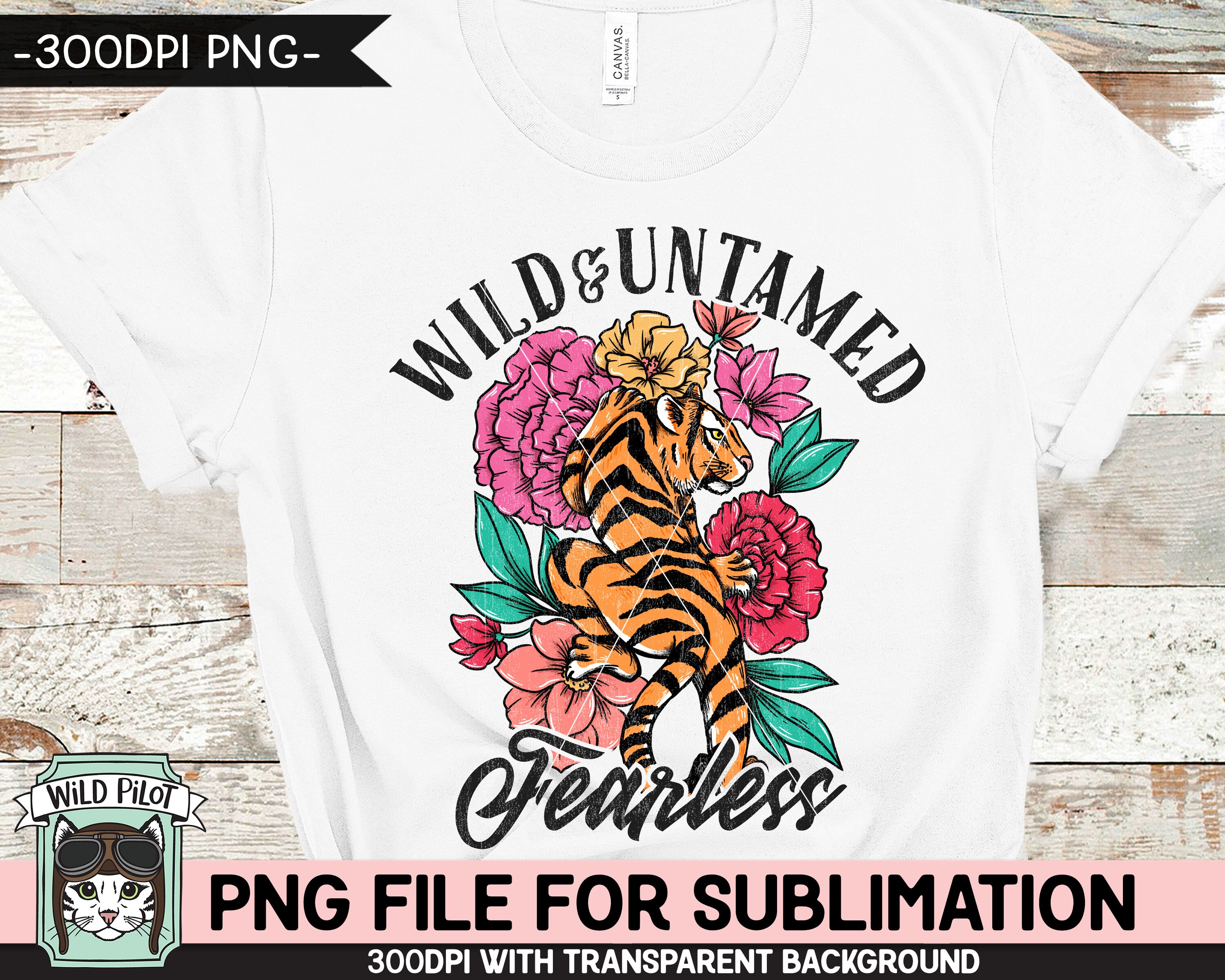 Tiger SUBLIMATION Design PNG Floral Tiger Png Flower Tiger - Etsy