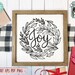 Christmas SVG File Joy Svg Christmas Round SVG File Round - Etsy