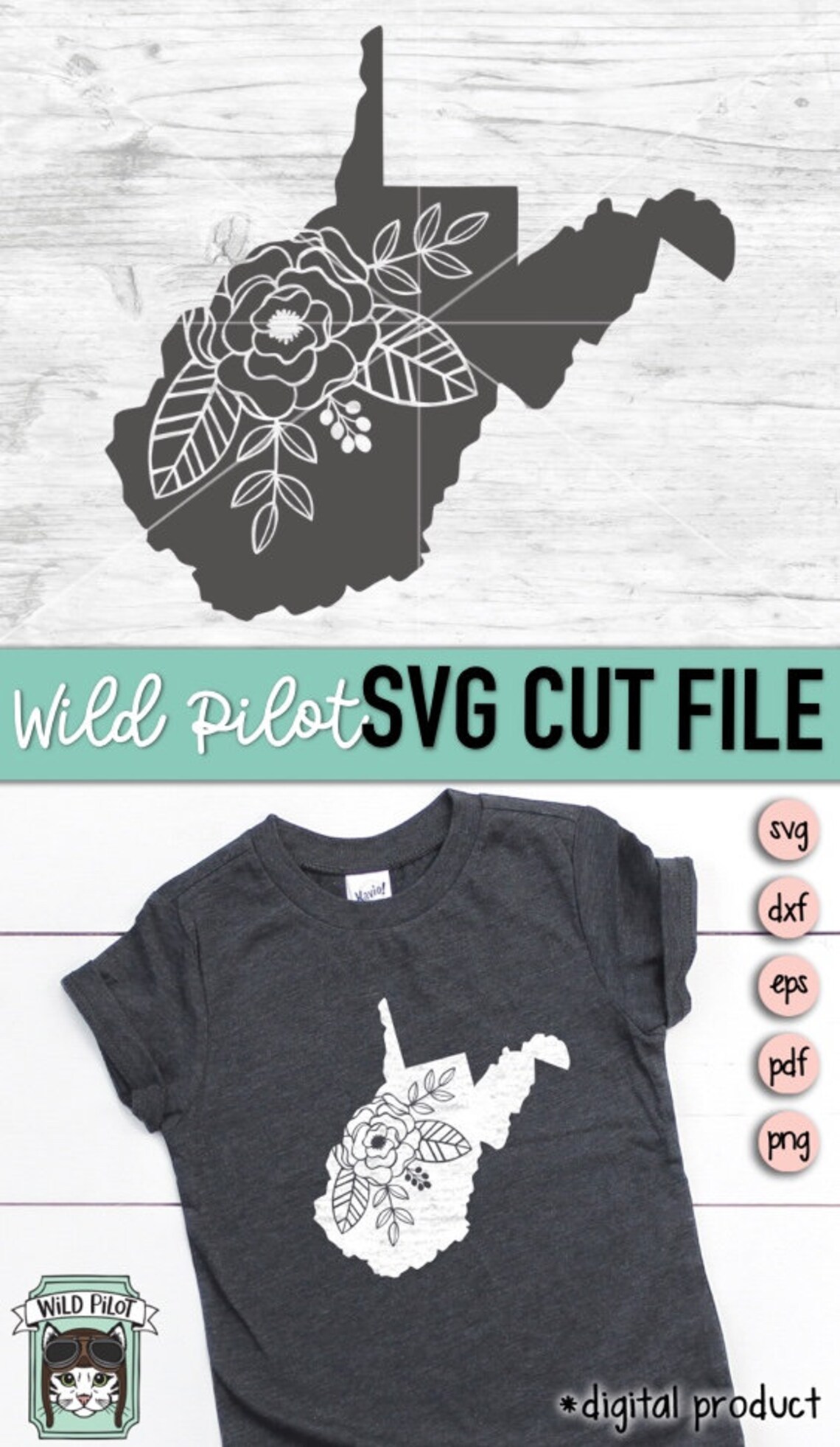 West Virginia Svg File, West Virginia Cut File, West Virginia ...