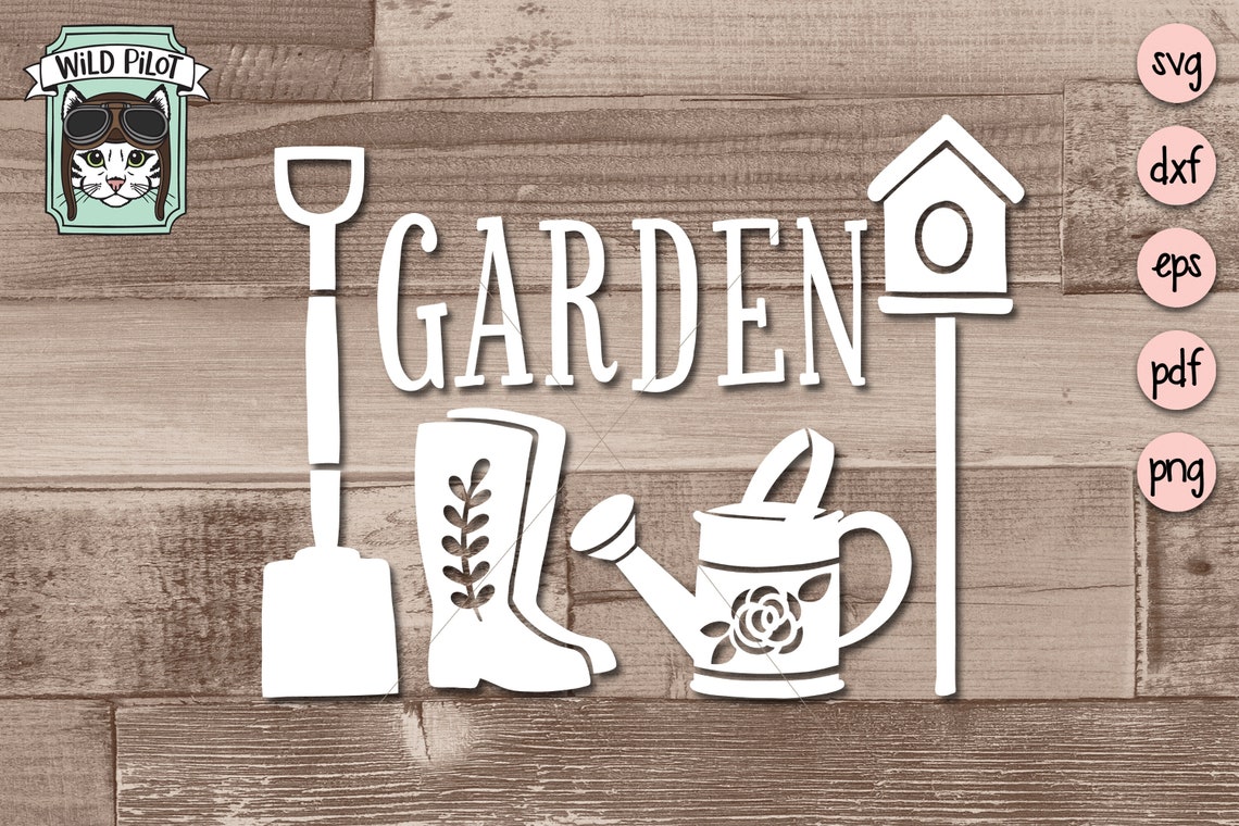 Garden SVG File, Gardening SVG, Garden Tools, Garden Sign, Clip Art ...