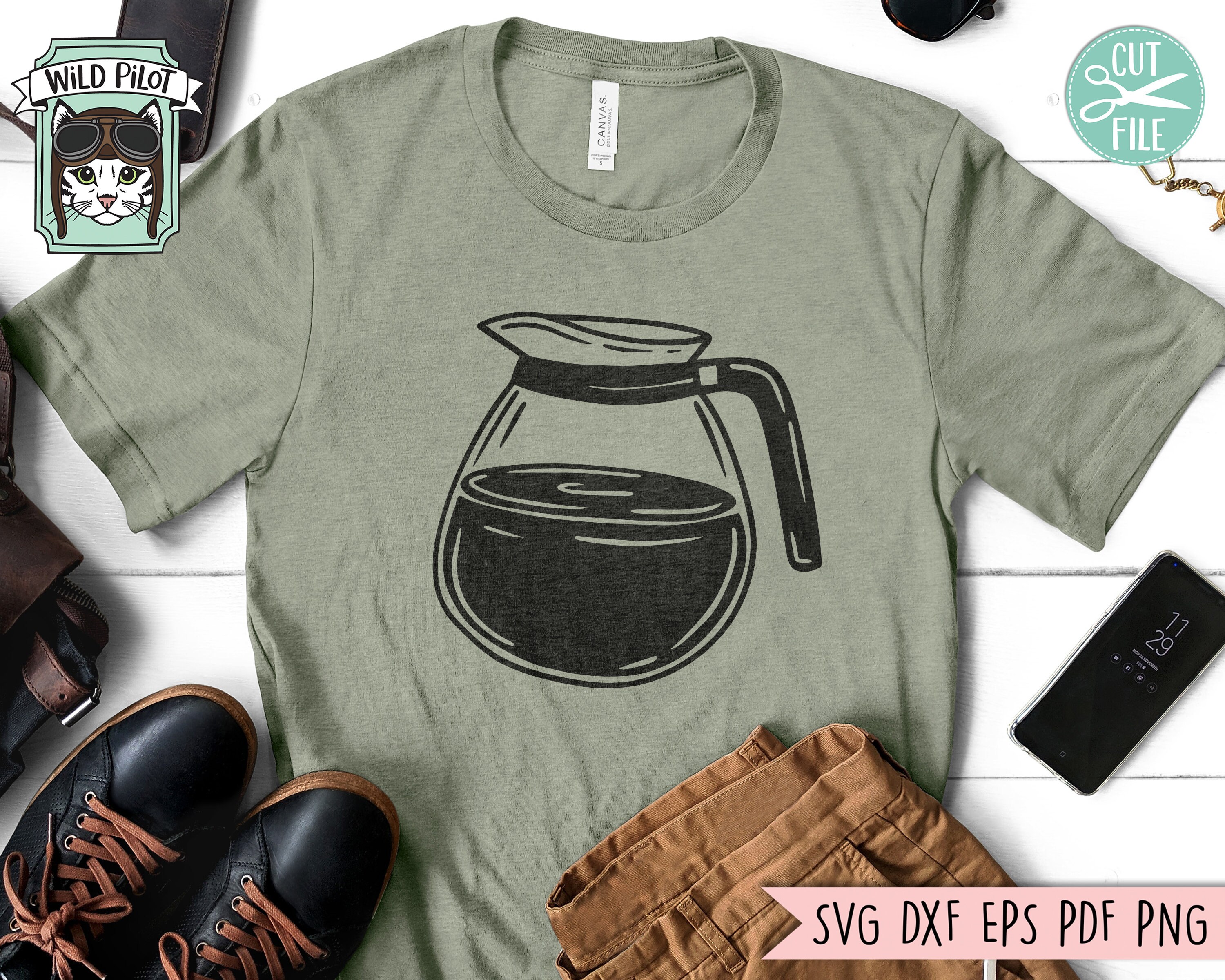 Coffee SVG File, Coffee Pot Svg File, Coffee Png File, Coffee Vector ...