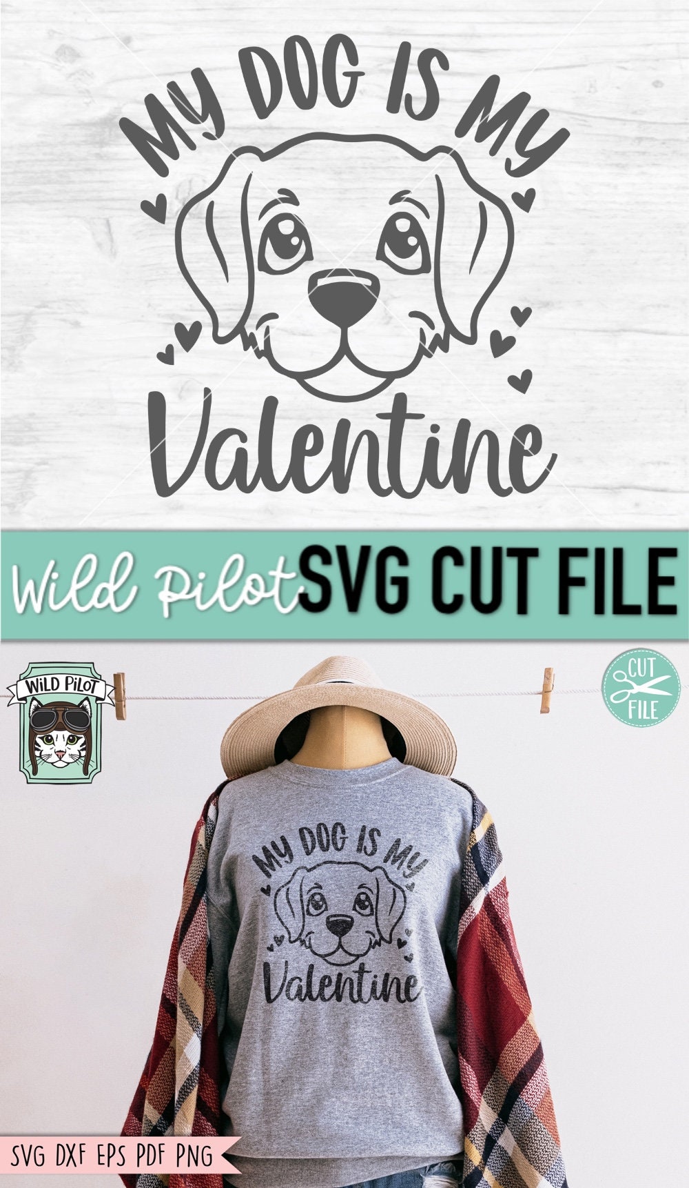 Dog Lover SVG, Valentines Day Dogs SVG, Love Dogs SVG, My Dog is My ...