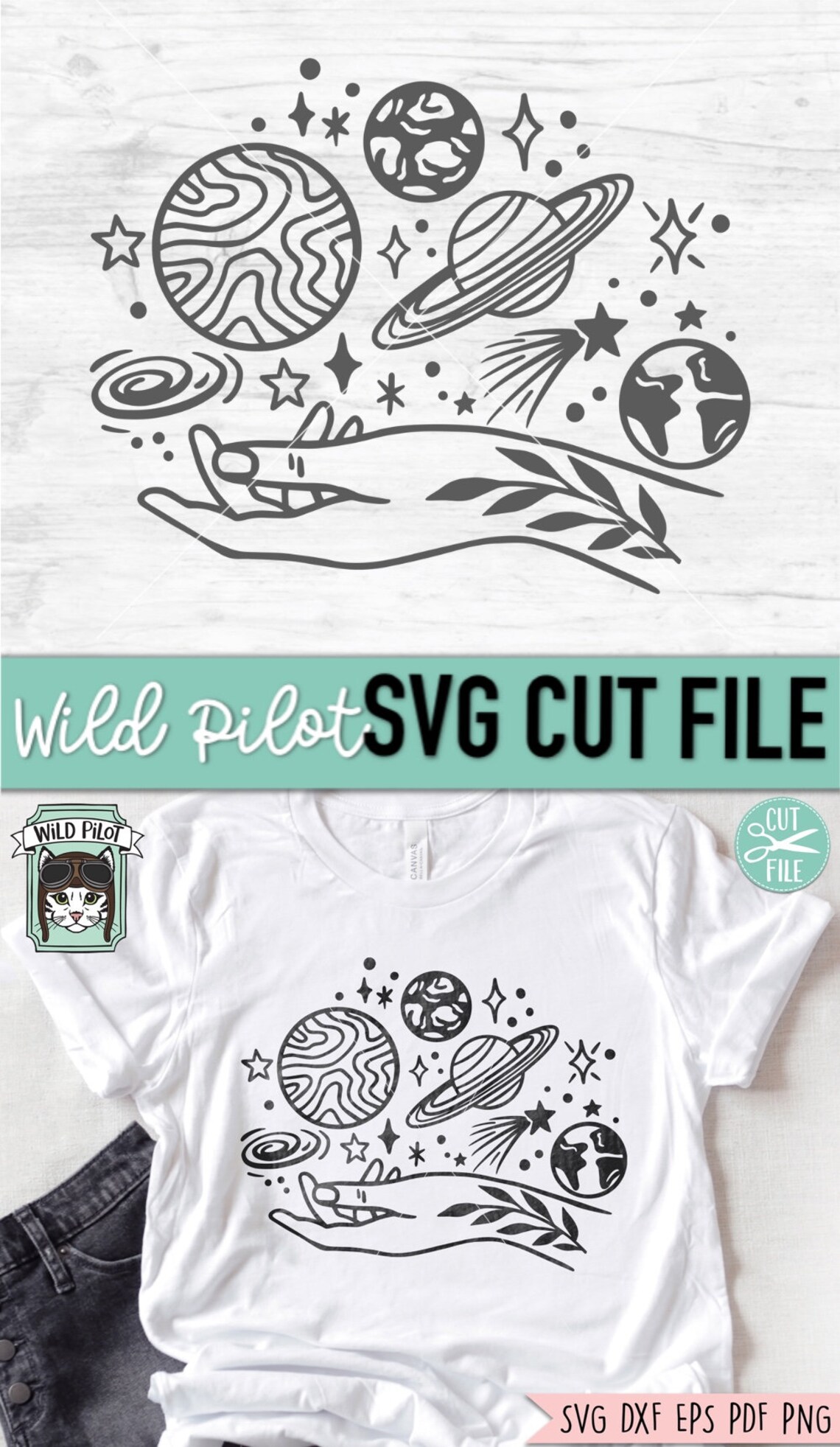 Galaxy SVG Celestial SVG Space SVG Mystical Svg Planets - Etsy