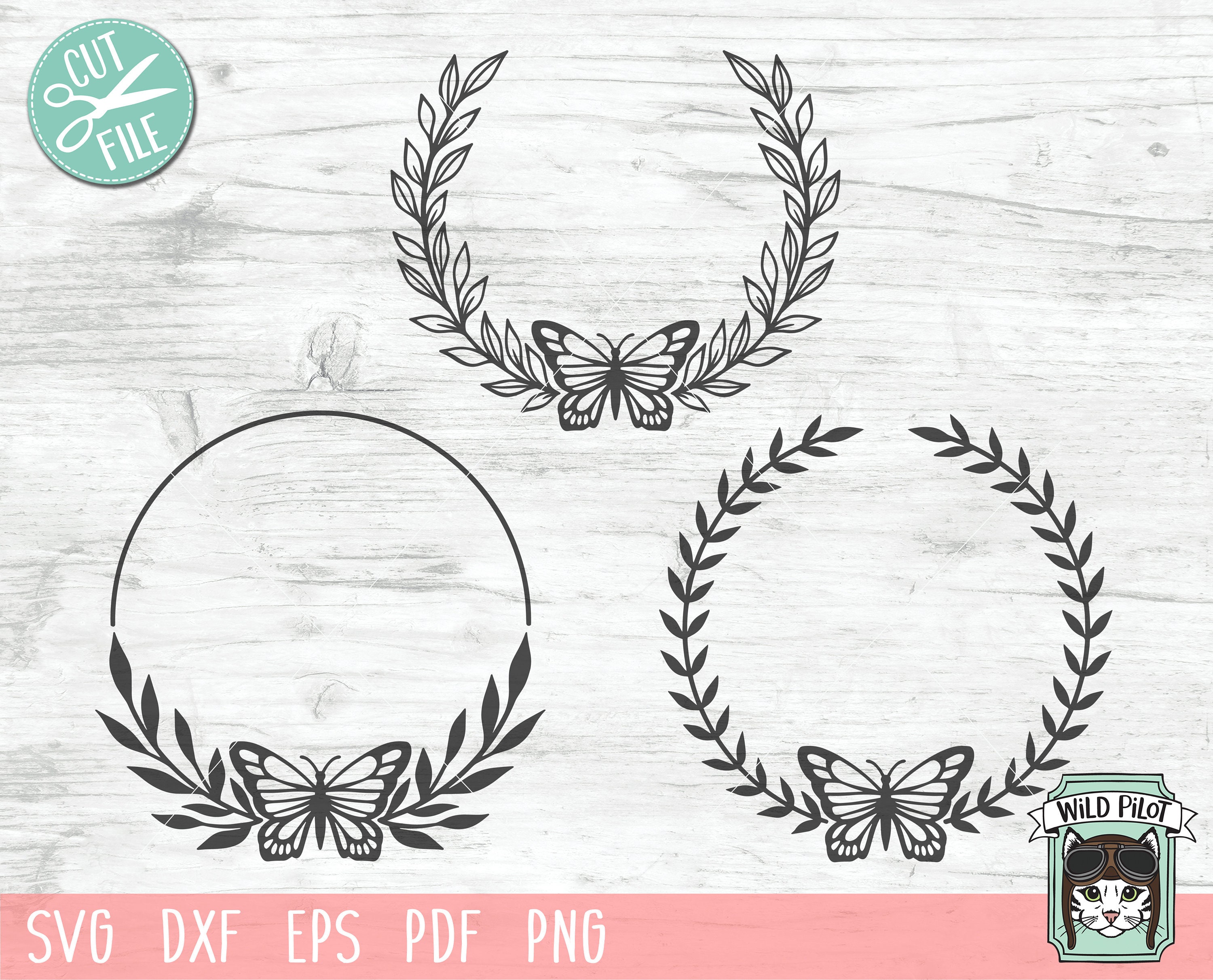 Butterfly Borders Vector