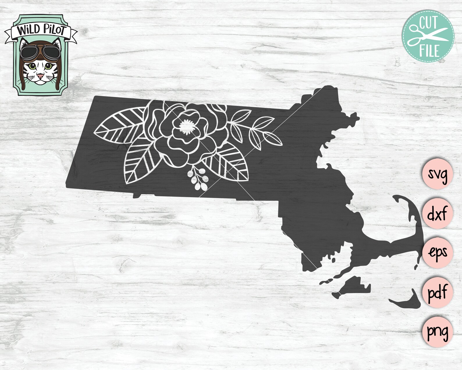 Massachusetts Svg File, Massachusetts Silhouette Svg, Massachusetts Cut ...