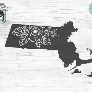 Massachusetts Svg File, Massachusetts Silhouette Svg, Massachusetts Cut ...