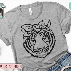 Tiger Bandana SVG, Tiger SVG File, Tiger Cut File, Tiger With Bandana ...