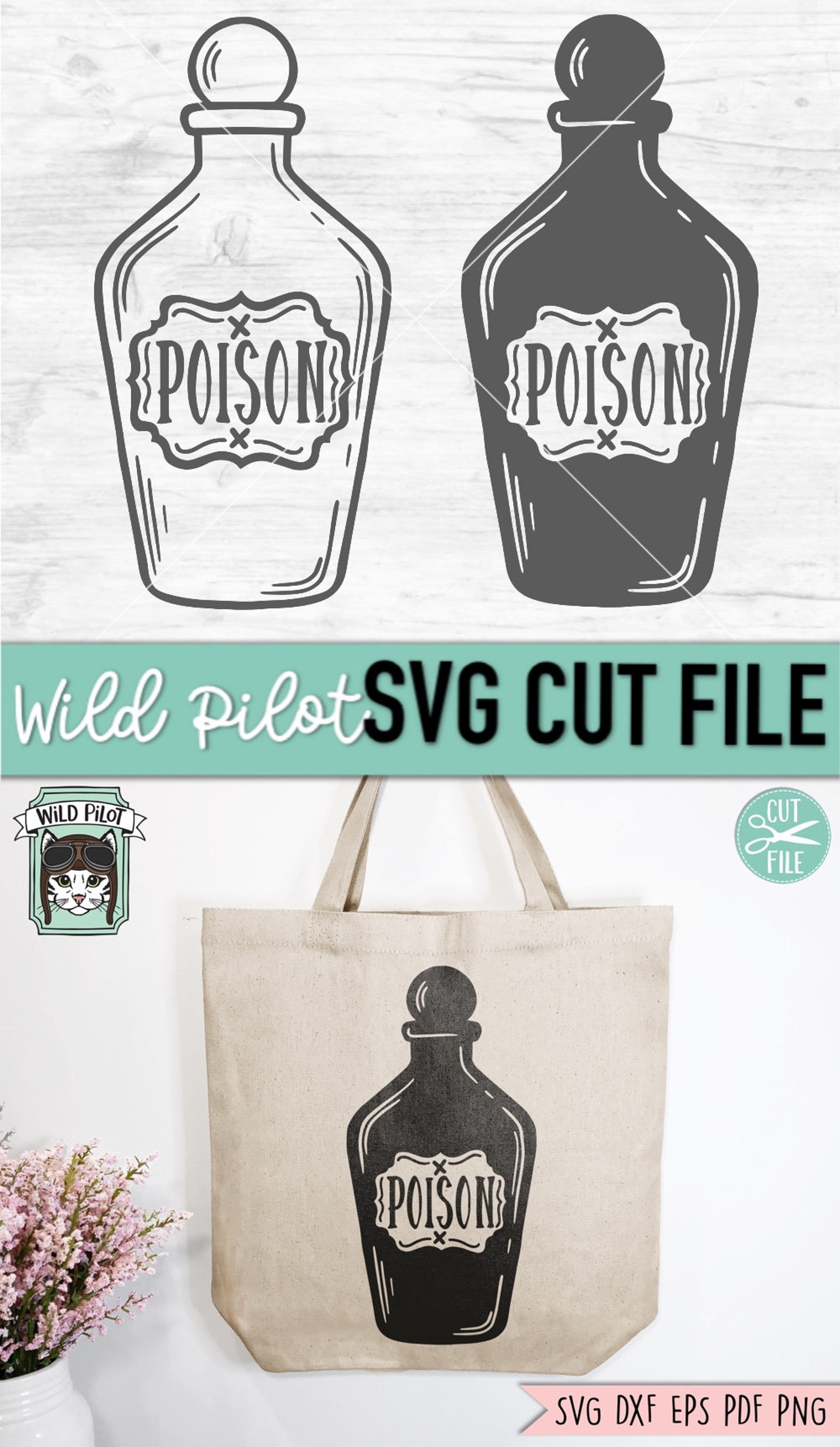 Poison SVG Potion Bottle SVG Halloween SVG Witchy Svg - Etsy