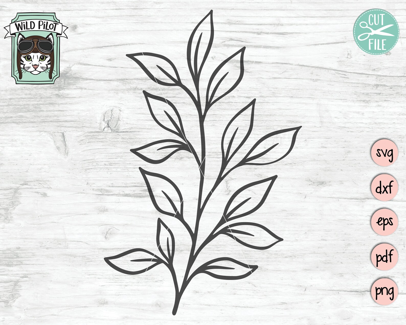 Leaves SVG Plants SVG Files Leaf Cut File Plant Cut File - Etsy