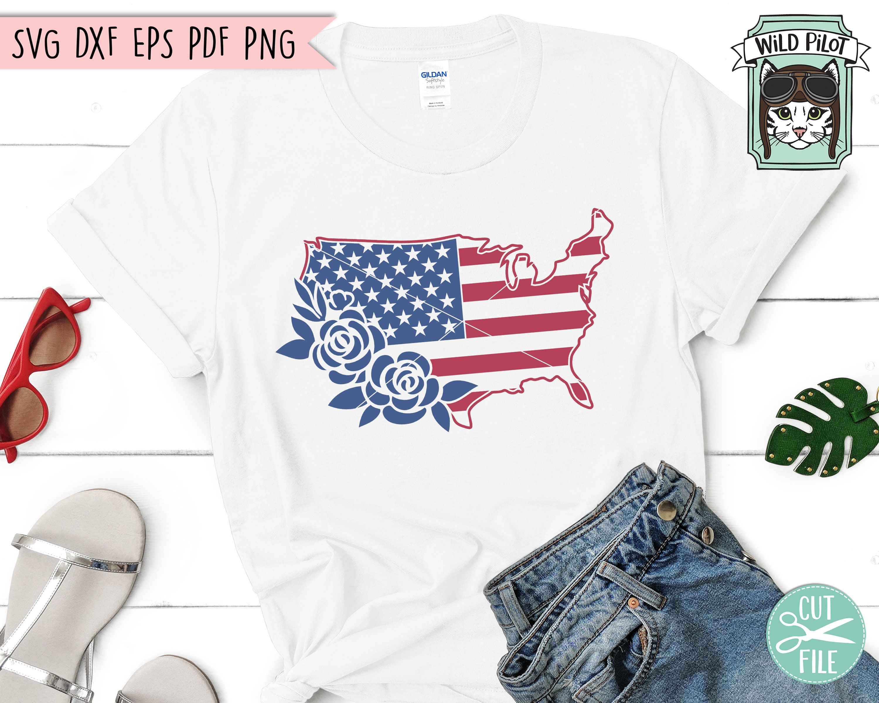 United States Svg American Flag Svg July 4th Svg File - Etsy