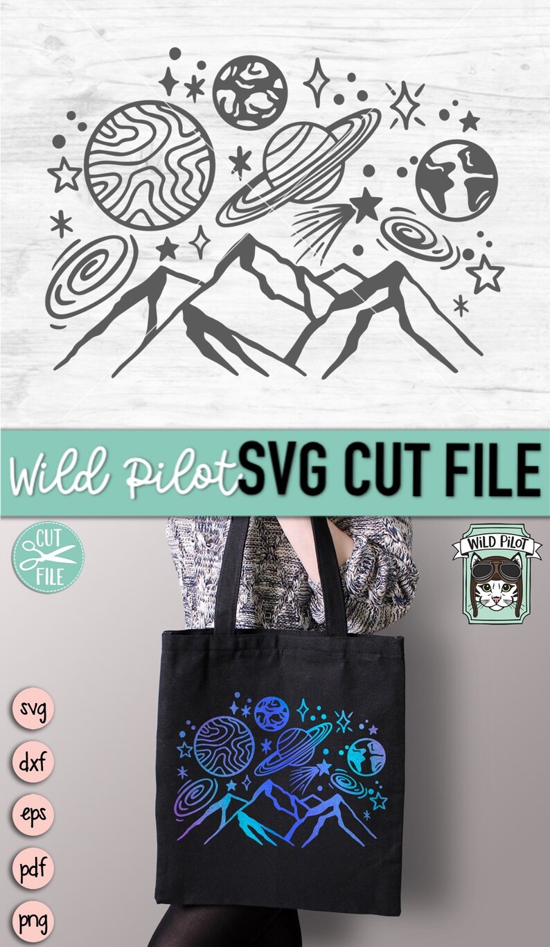 Galaxy SVG Celestial SVG Space SVG Mystical Svg Planets - Etsy