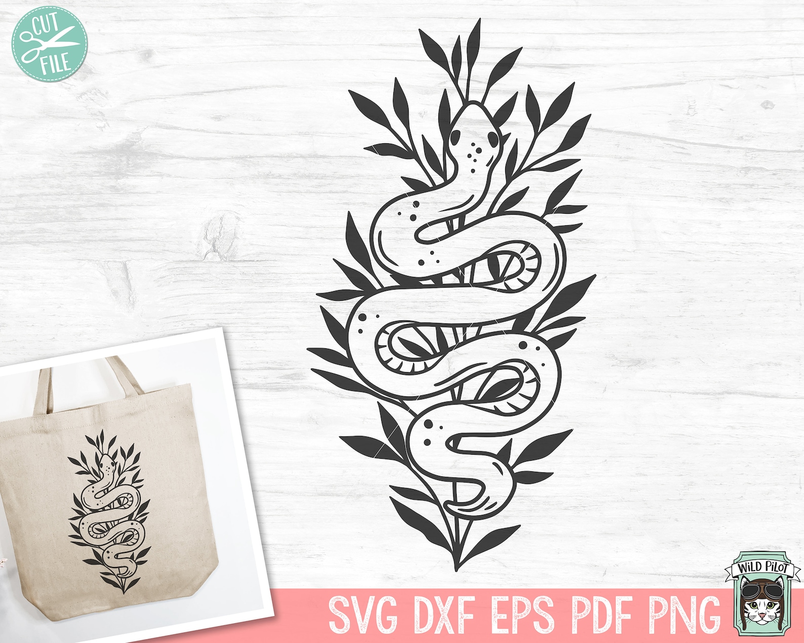Snake SVG File Reptile SVG Snake PNG Snake Clipart - Etsy