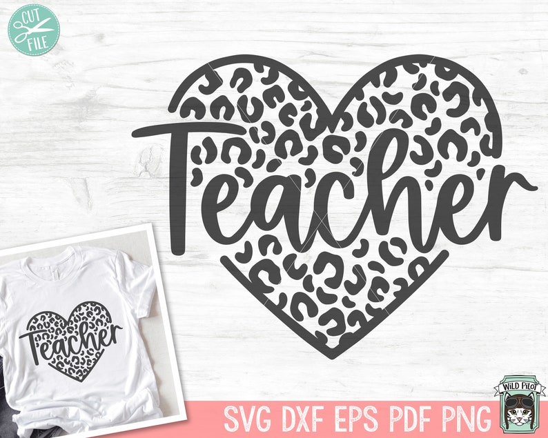 Teacher SVG Heart SVG Teacher PNG Teacher Gift Svg Teacher - Etsy