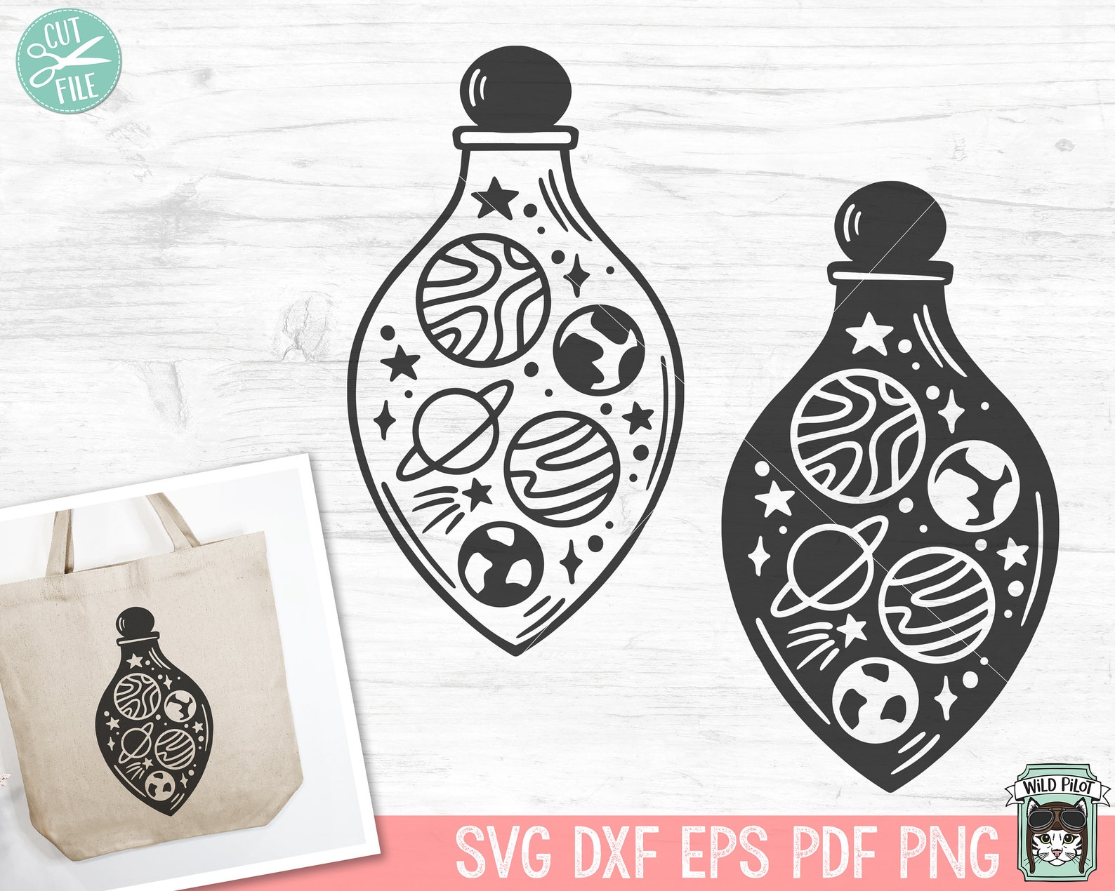 Galaxy SVG Celestial SVG Space SVG Potion Bottle Svg - Etsy