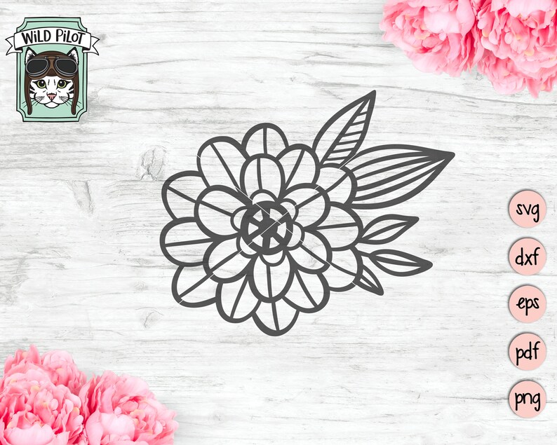 Flowers SVG File, Flowers Cut File, Floral SVG, Bundle Svg, Flower ...
