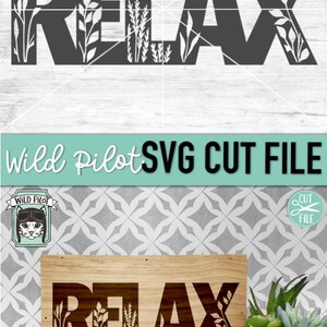 Relax SVG File, Home Sign SVG, Farmhouse Sign Cut File, Relax Cut File ...
