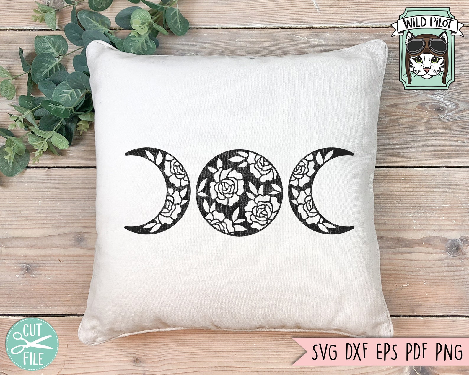 Moon SVG Cut File Crescent Moon SVG Cut File Moon Phases - Etsy