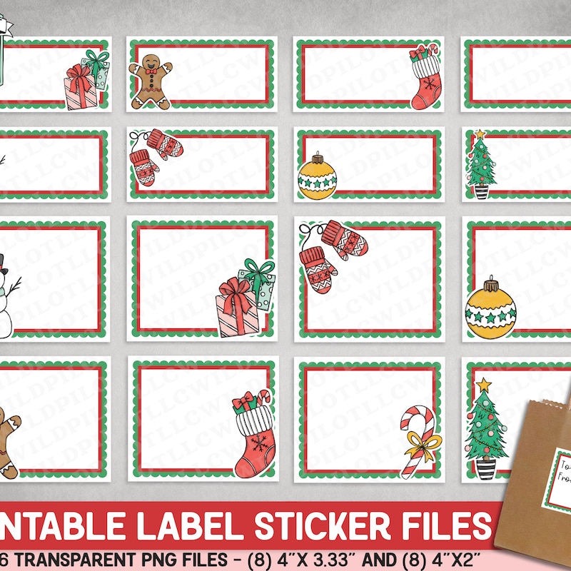 Christmas Labels - Etsy