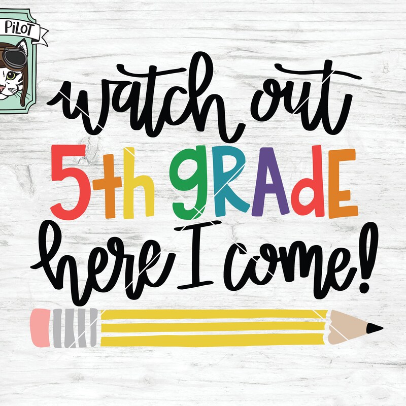 5th Grade Sign - Etsy