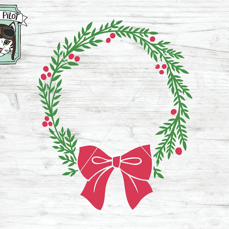 Christmas Bow Svg - Etsy