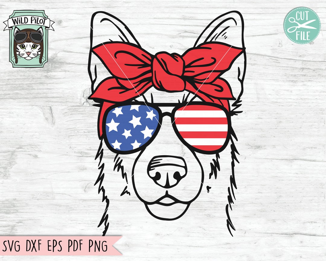 July 4th Dog SVG, Fourth of July German Shepherd Svg File, German ...