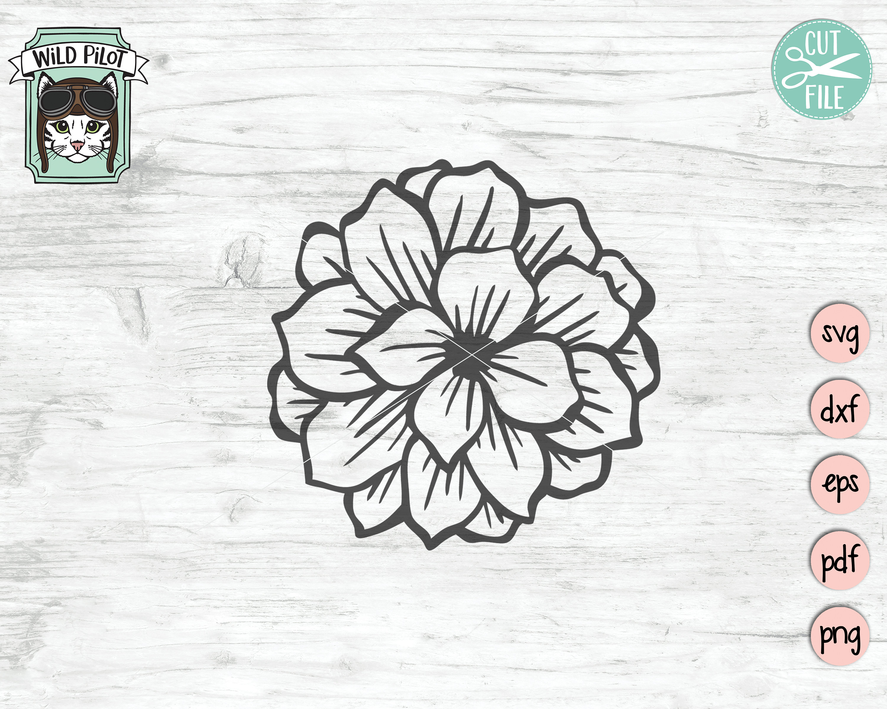 Flower SVG Files Flower Svg Cut Files Floral Svg Files Svg - Etsy