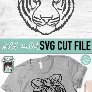 Tiger Bandana SVG, Tiger SVG File, Tiger Cut File, Tiger With Bandana ...