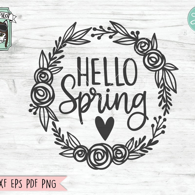 Hello Spring Svg - Etsy