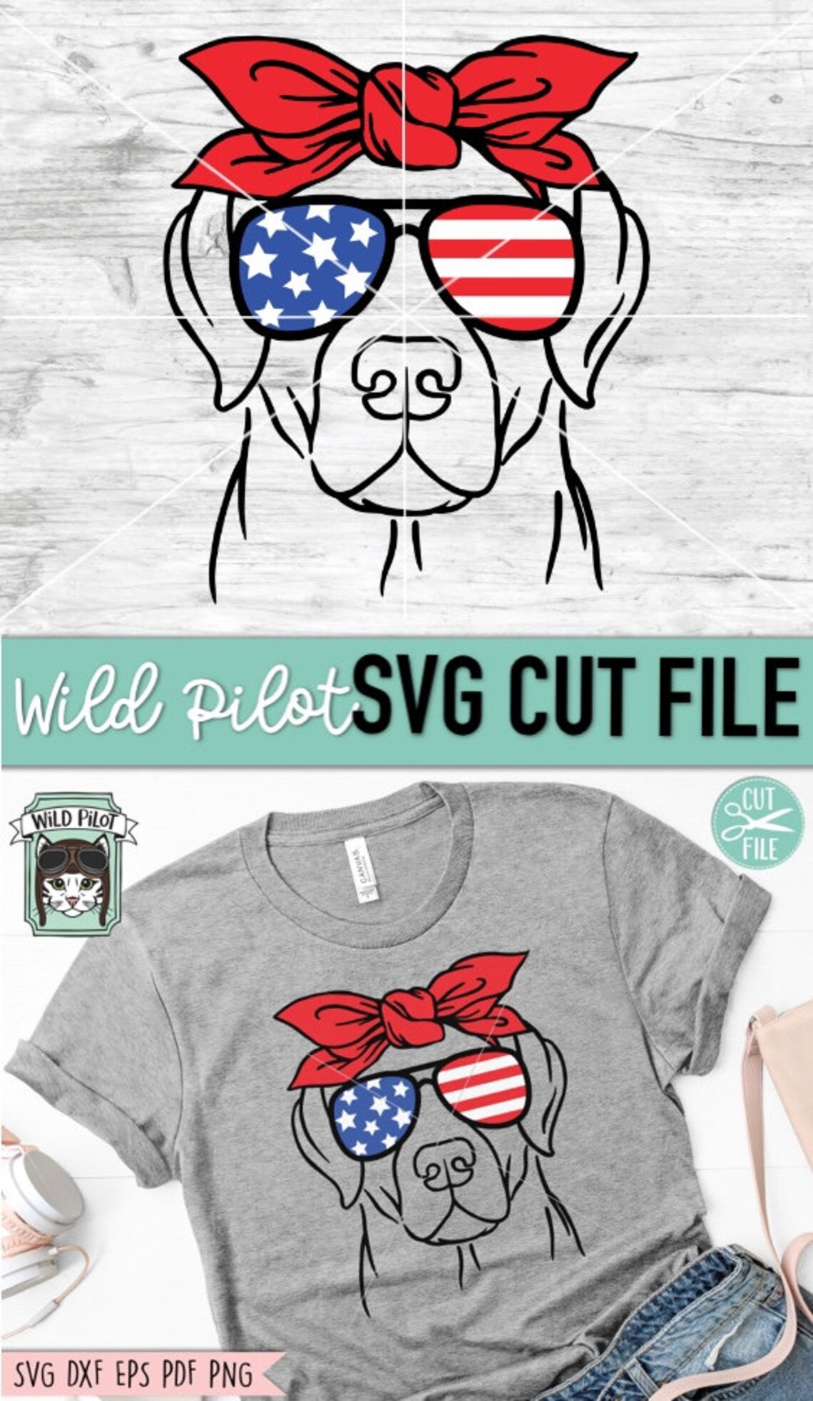 July 4th Dog SVG Fourth of July Labrador Retriever Svg File - Etsy