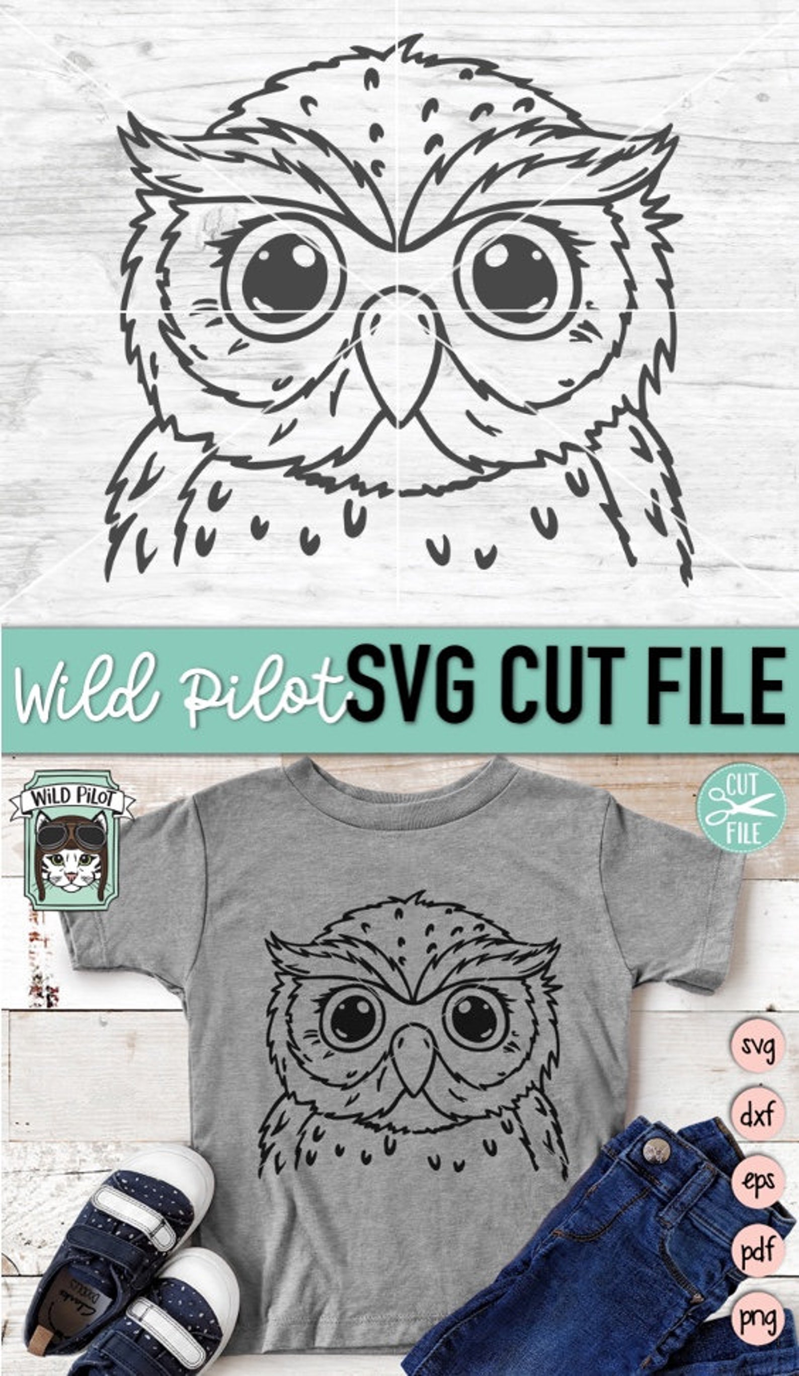 Owl Svg File, Owl Cut File, Bird Svg, Cute Owl Svg, Owl Face Svg, Owl ...